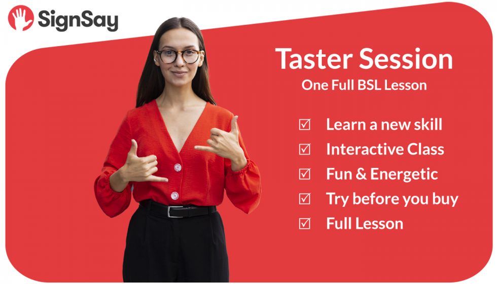 Book Sign Language Taster Session - SignSay - Learn Sign Language Online